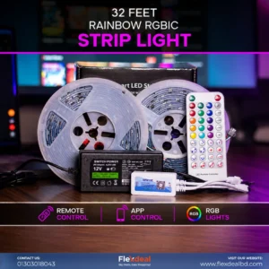 Rainbow RGBIC LED Strip Light (18 LEDs/m) – Bluetooth APP Control ...